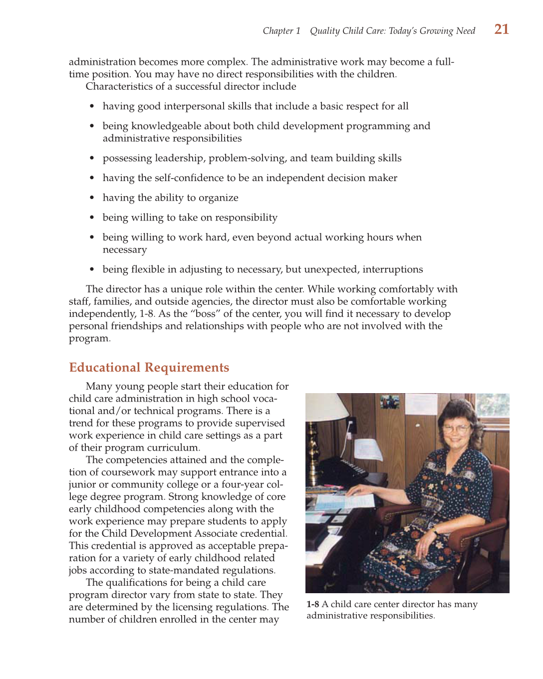 Child Care Administration: Planning Quality Programs for Young Children ...