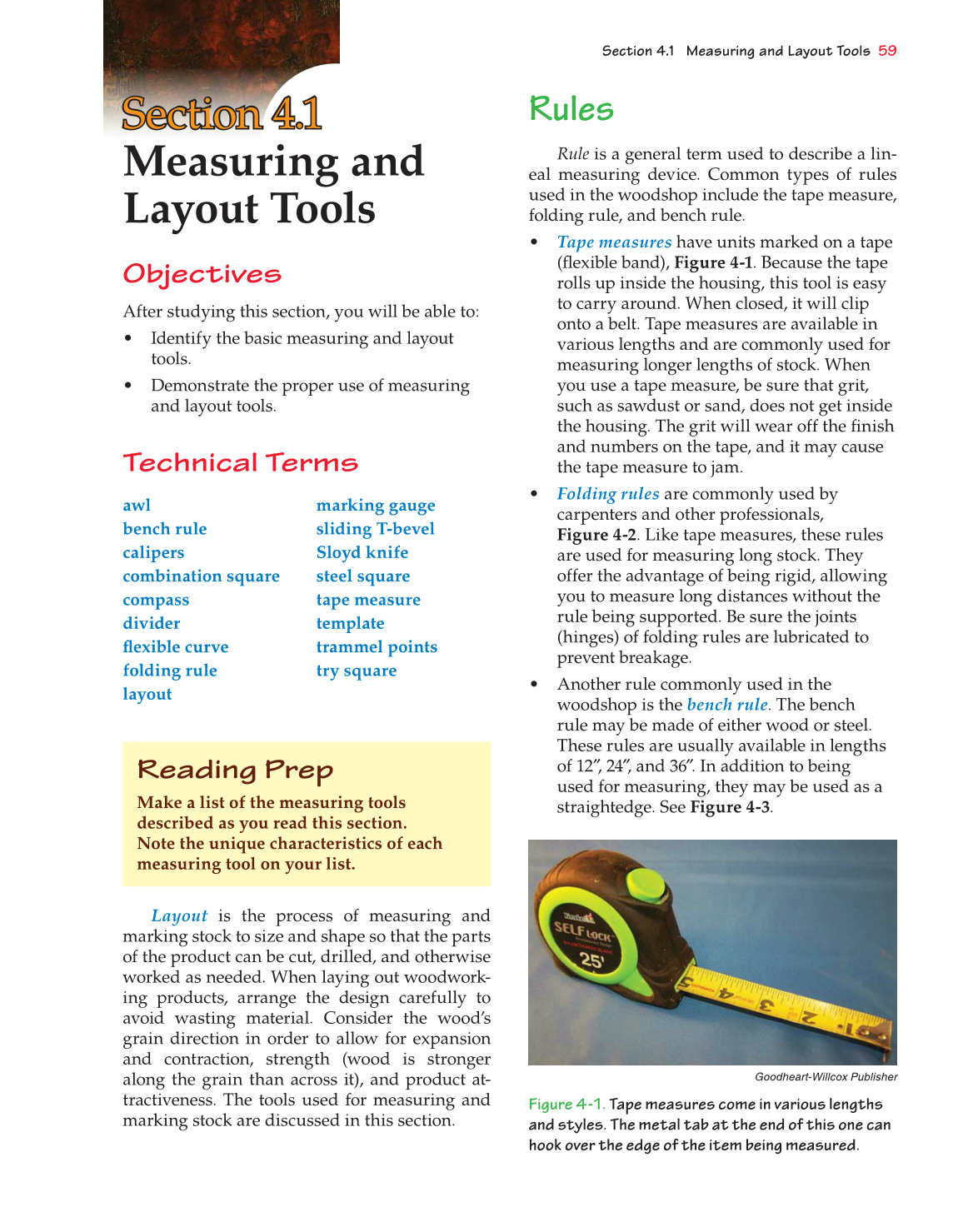 Exploring Woodworking: Fundamentals of Technology, 8th Edition page 65