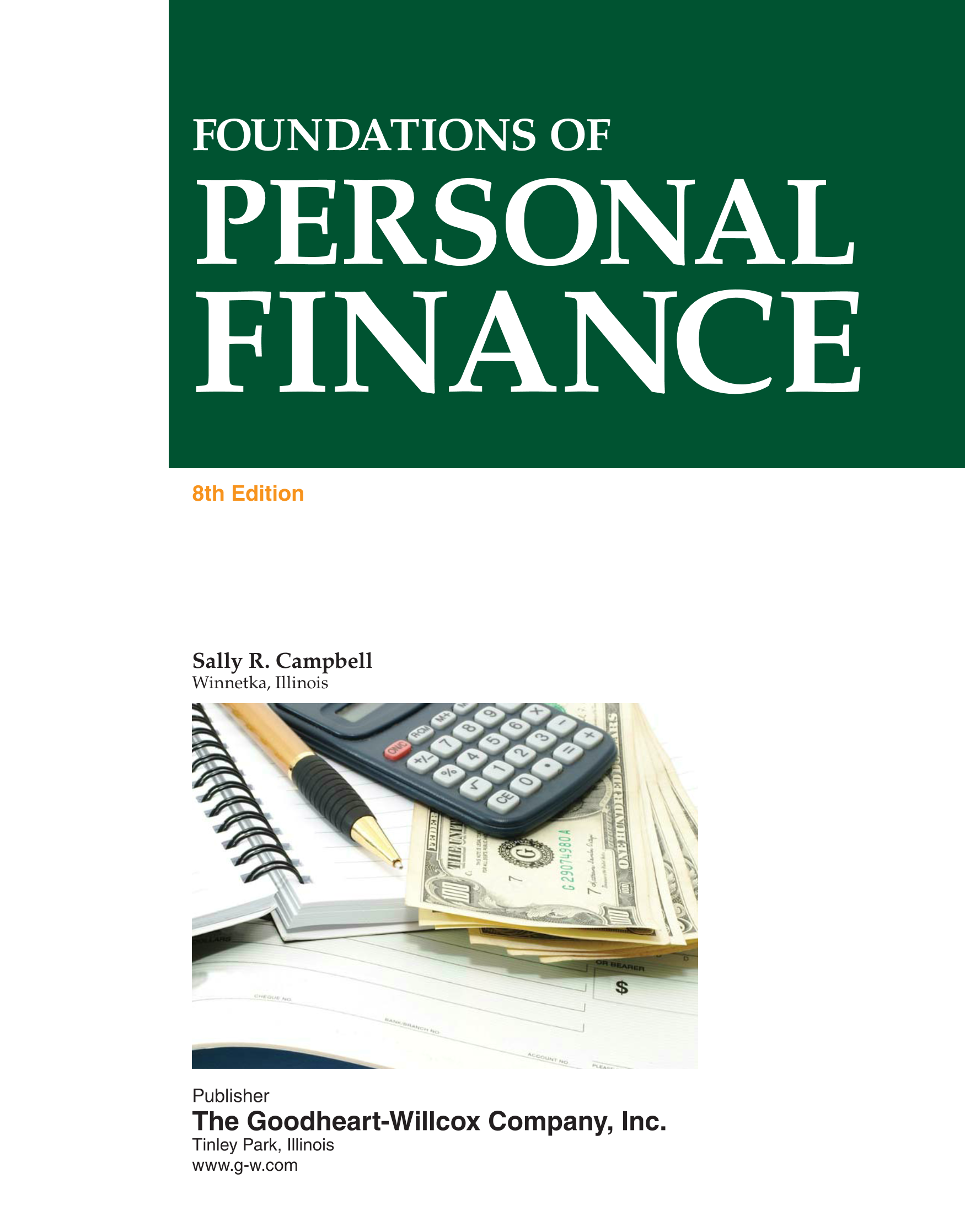 Foundations of Personal Finance, 8th Edition page 1