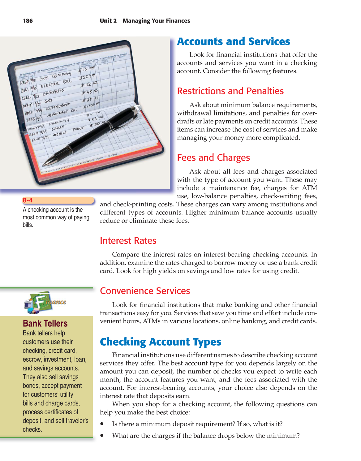 Foundations of Personal Finance, 8th Edition page 186