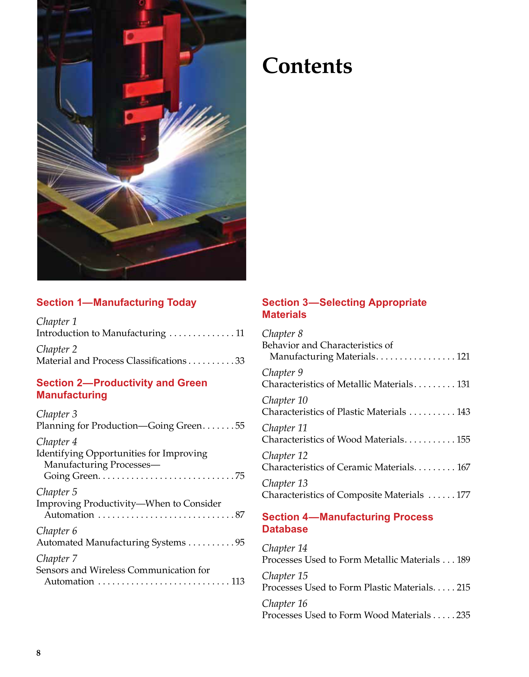 Manufacturing Processes, 3rd Edition page 8