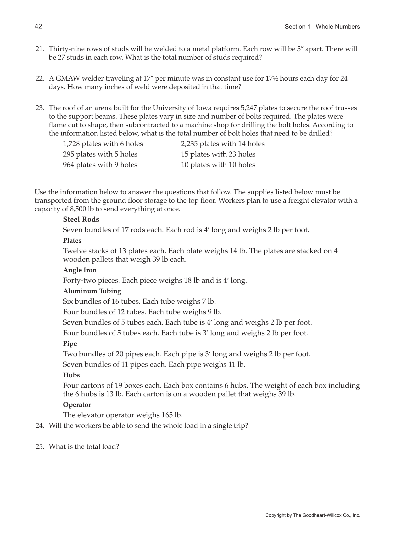 Math for Welders, 5th Edition page 42