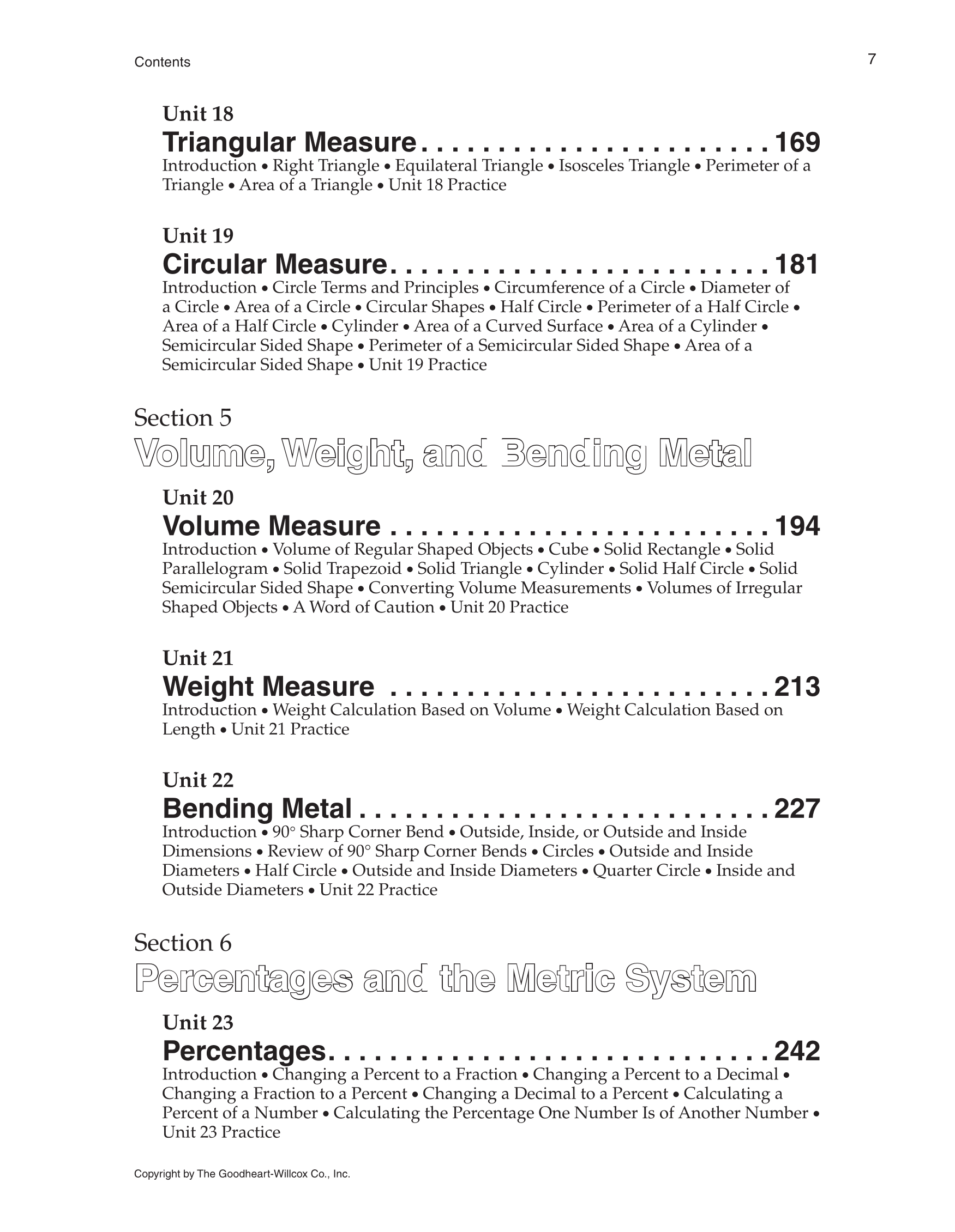 Math for Welders, 5th Edition page 7