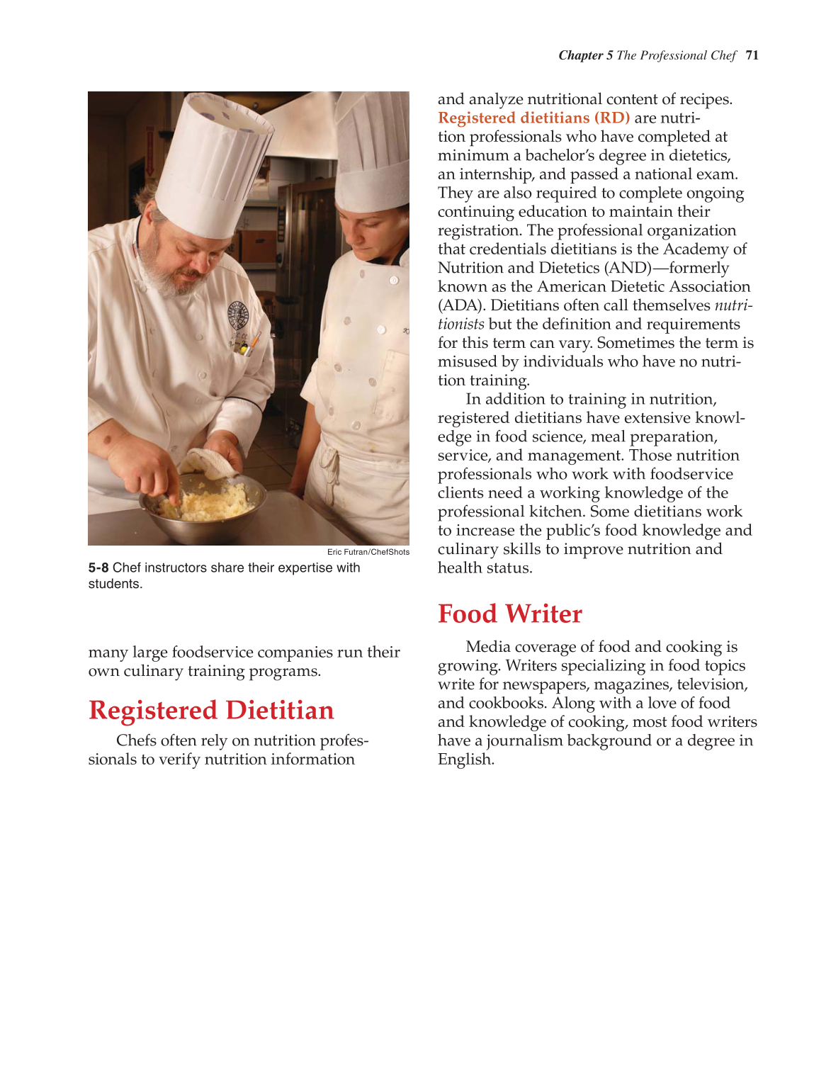 The Culinary Professional, 2nd Edition page 71