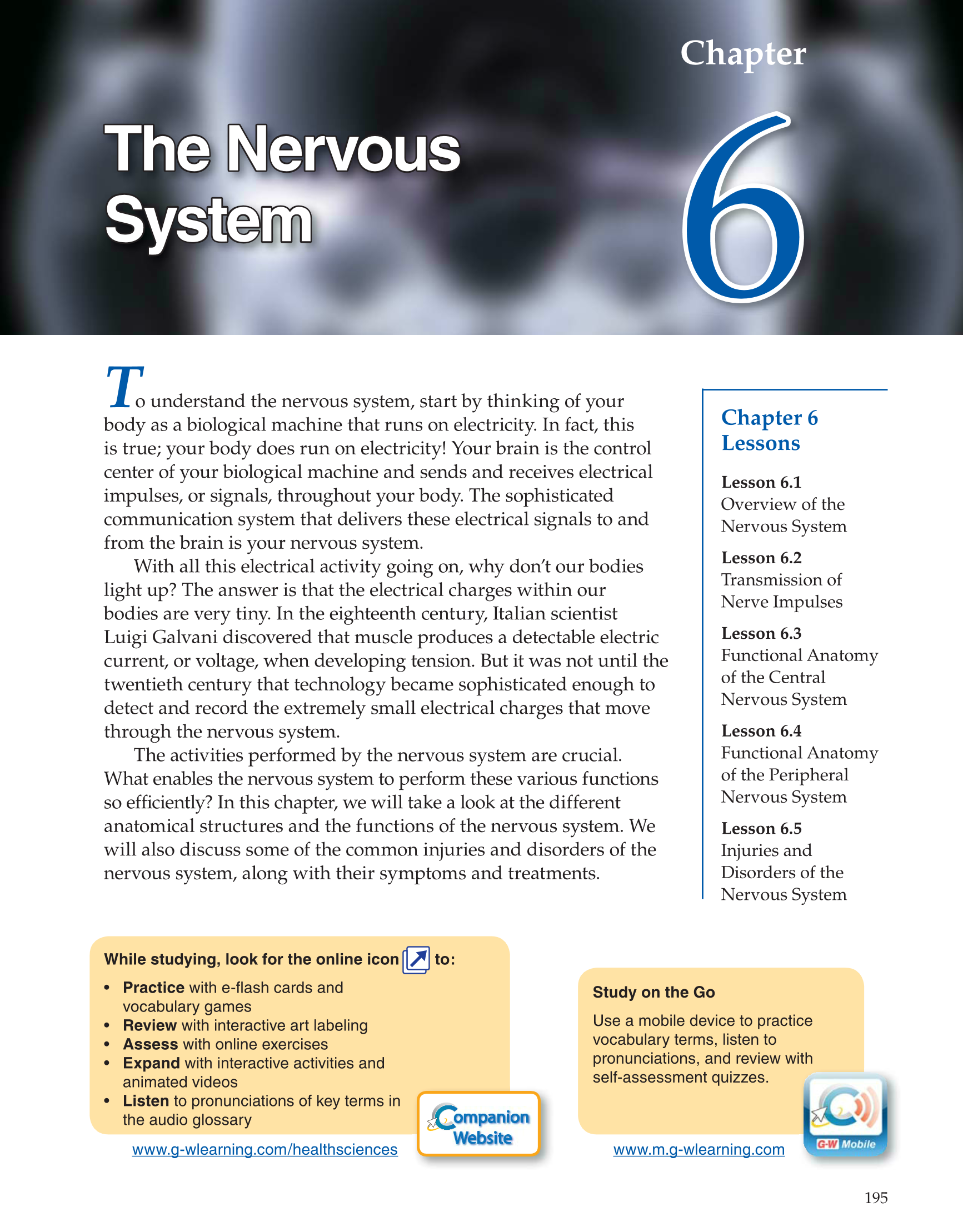 Introduction to Anatomy and Physiology, Online Student Edition page 195
