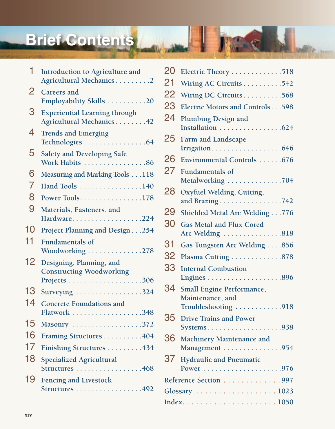 Agricultural Mechanics and Technology Systems, 1st Edition page xiv