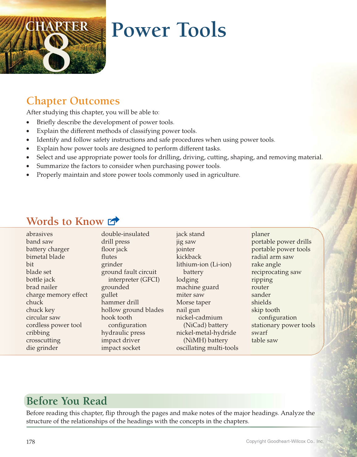 Agricultural Mechanics and Technology Systems, 1st Edition page 178