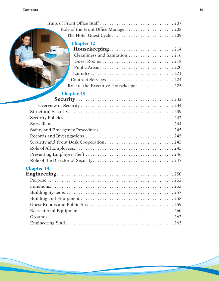 Hospitality Services, 4th Edition page ix