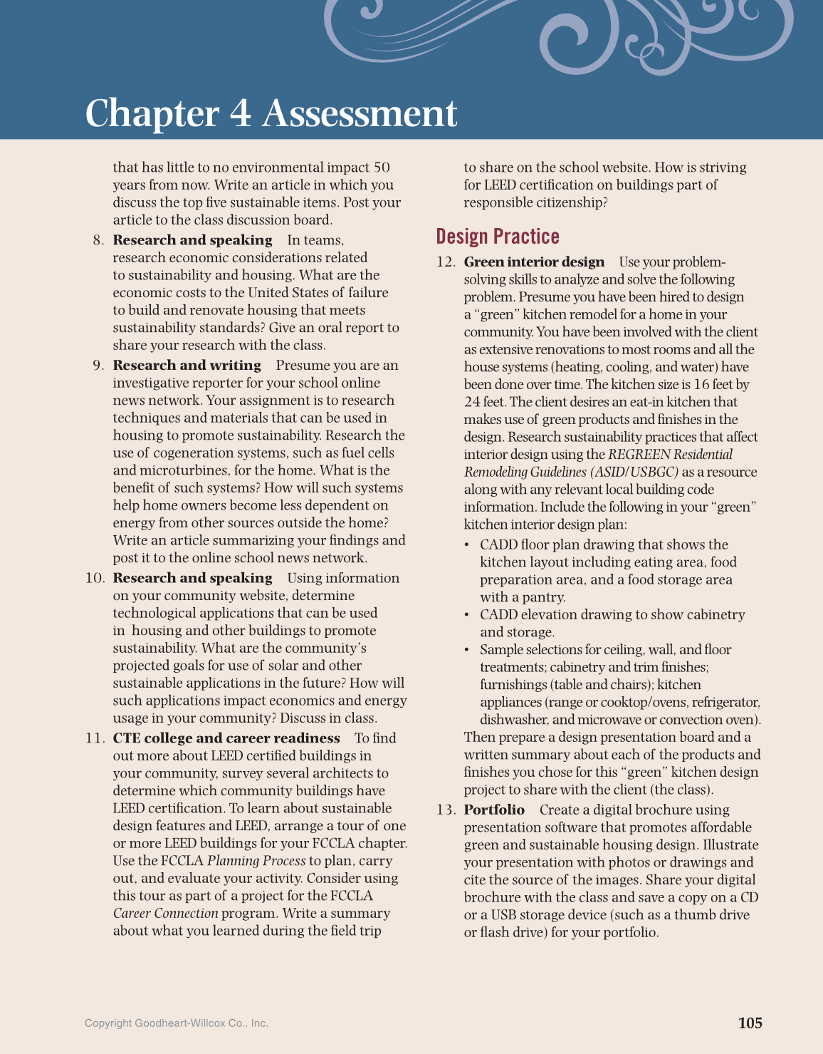 Housing and Interior Design, 11th Edition page 105