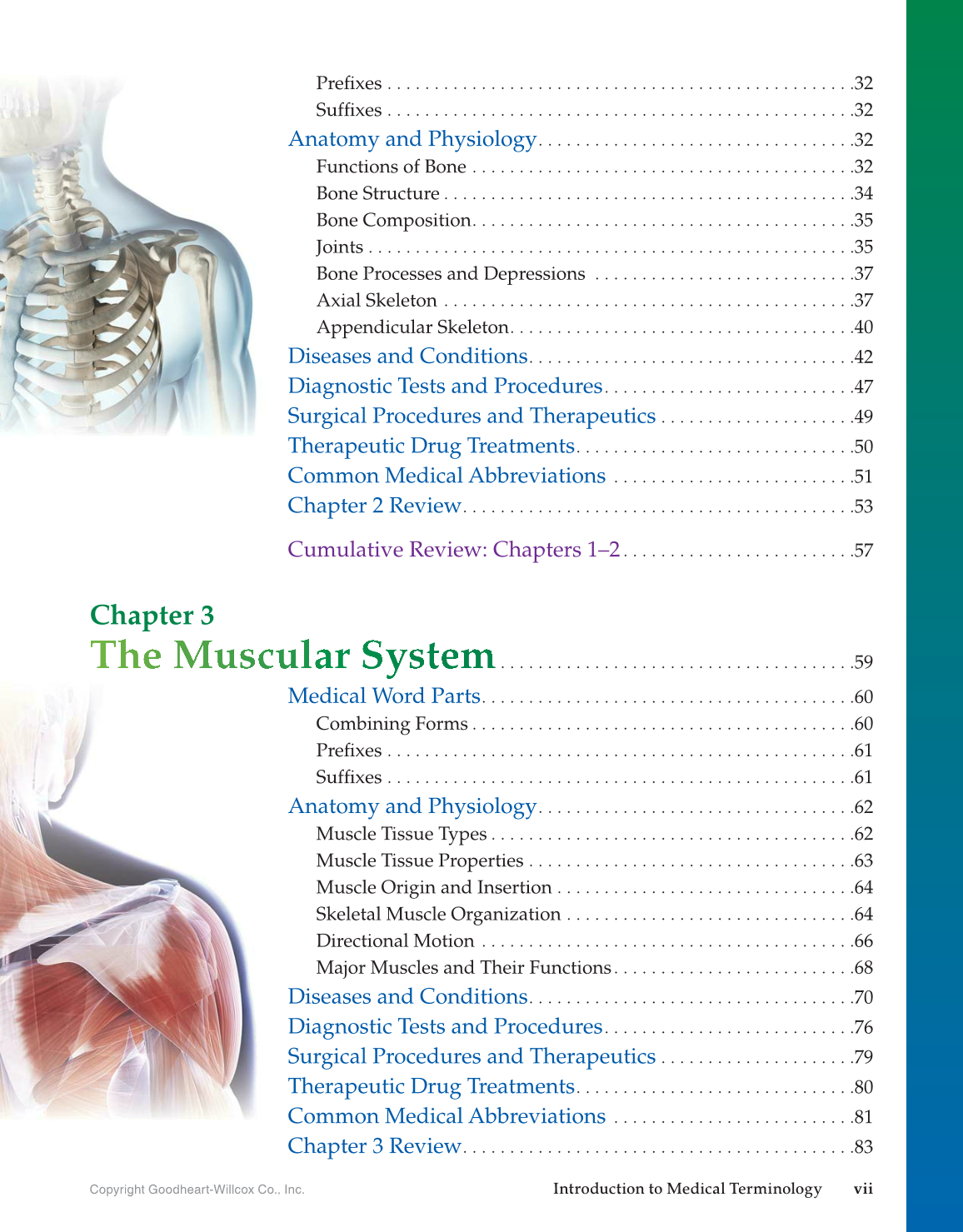 Introduction to Medical Terminology, 1st Edition page vii