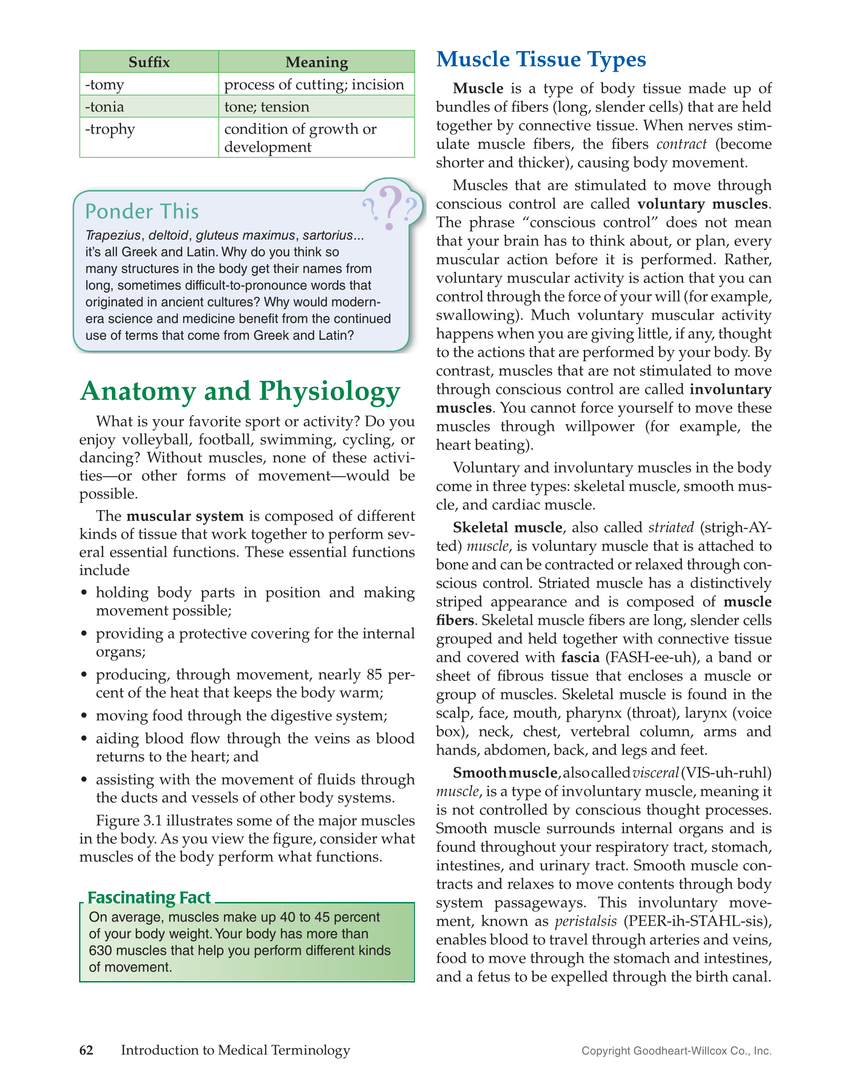 Introduction to Medical Terminology, 1st Edition page 62