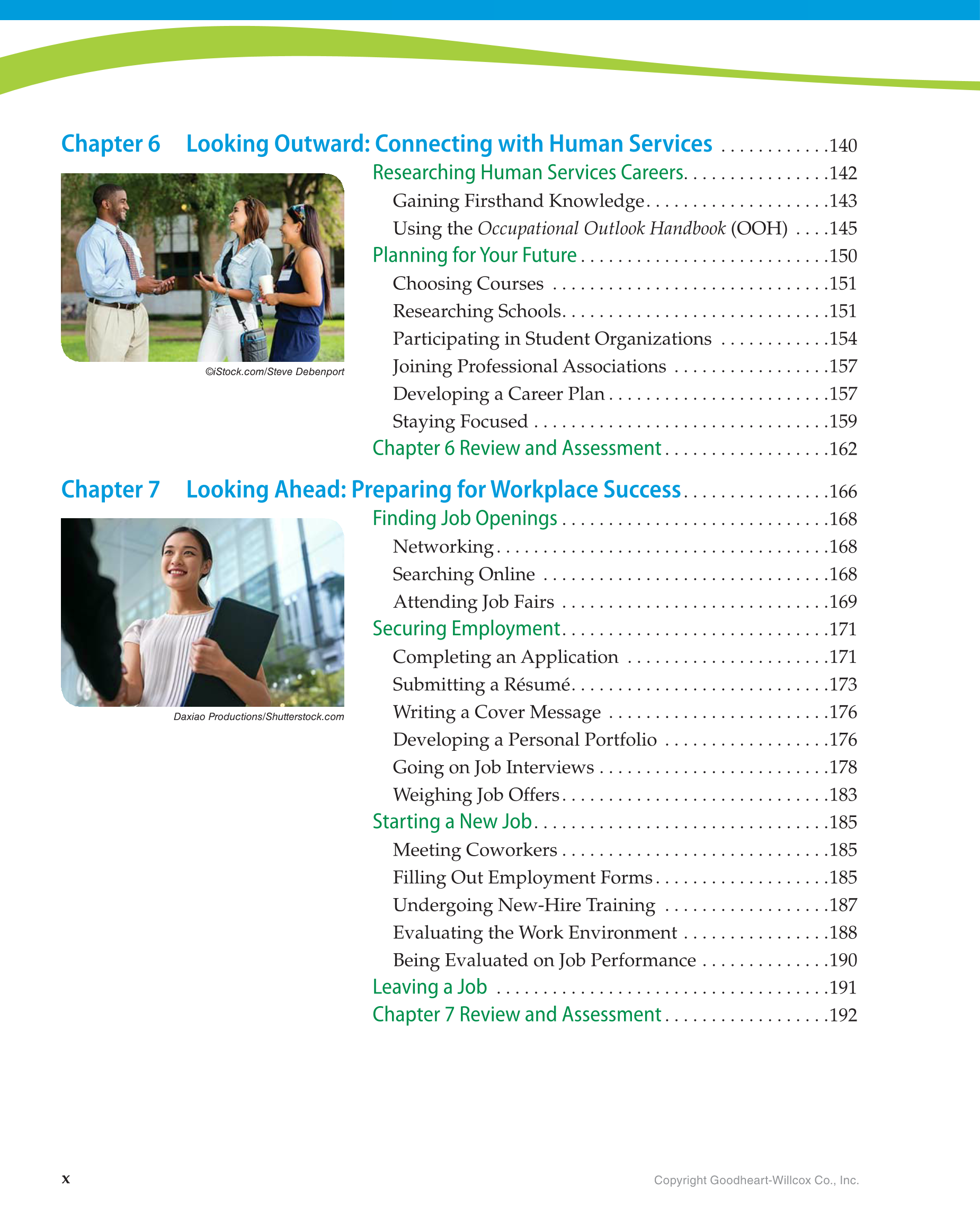 Principles of Human Services, 1st Edition page x