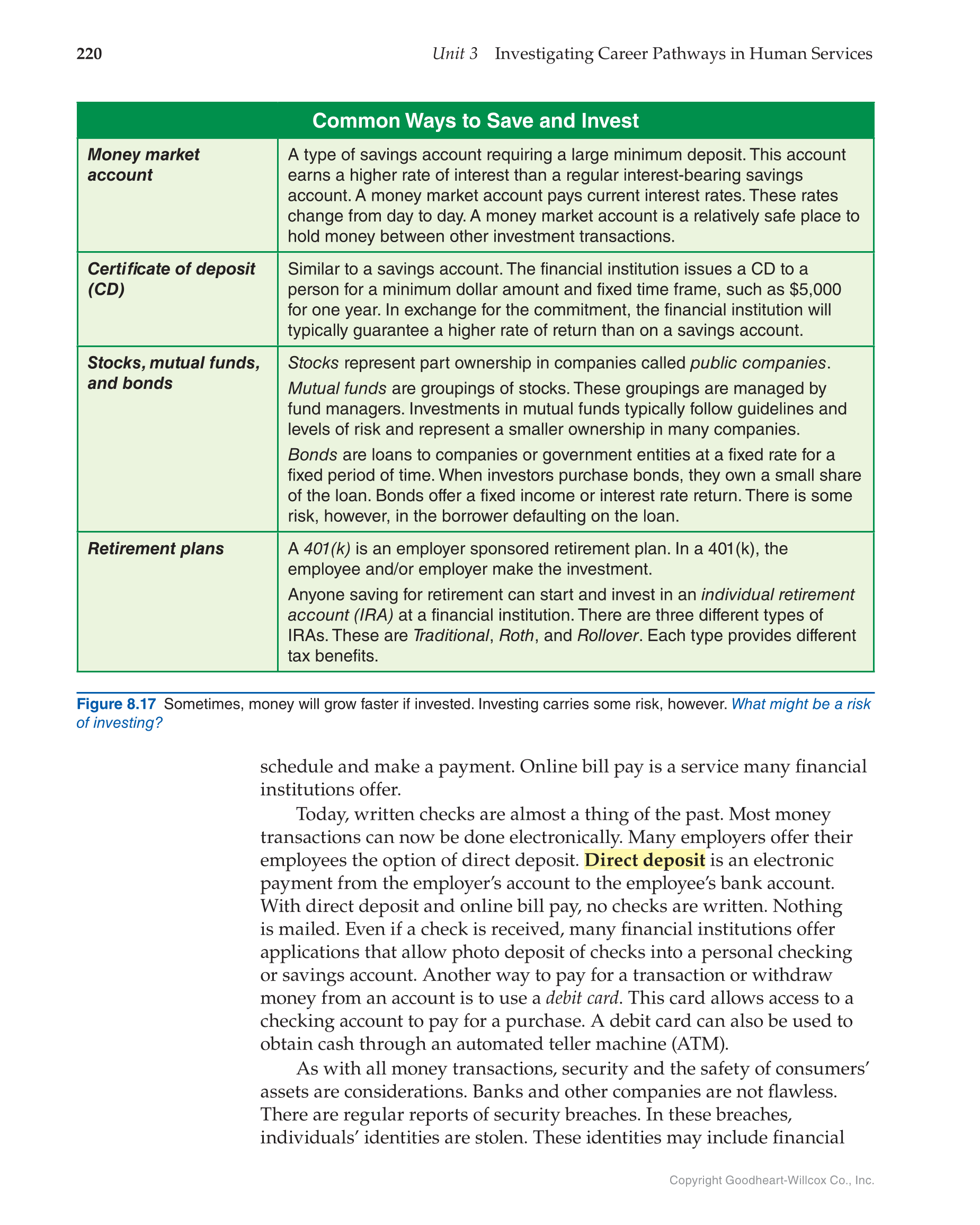 Principles of Human Services, 1st Edition page 220