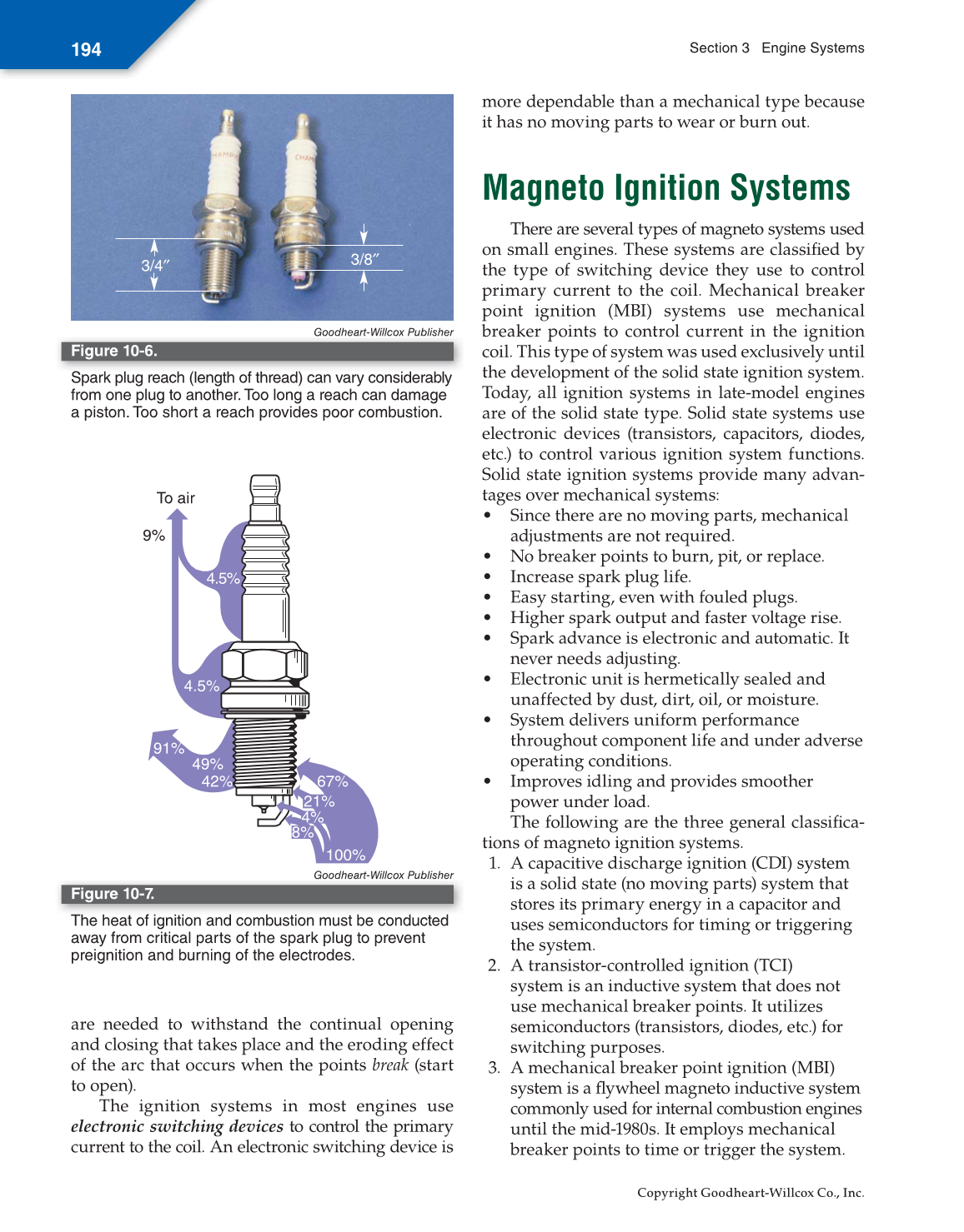 Small Gas Engines, 11th Edition page 194