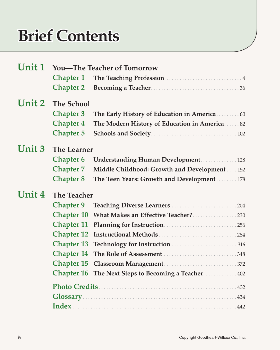 Teaching, 2nd Edition page iv