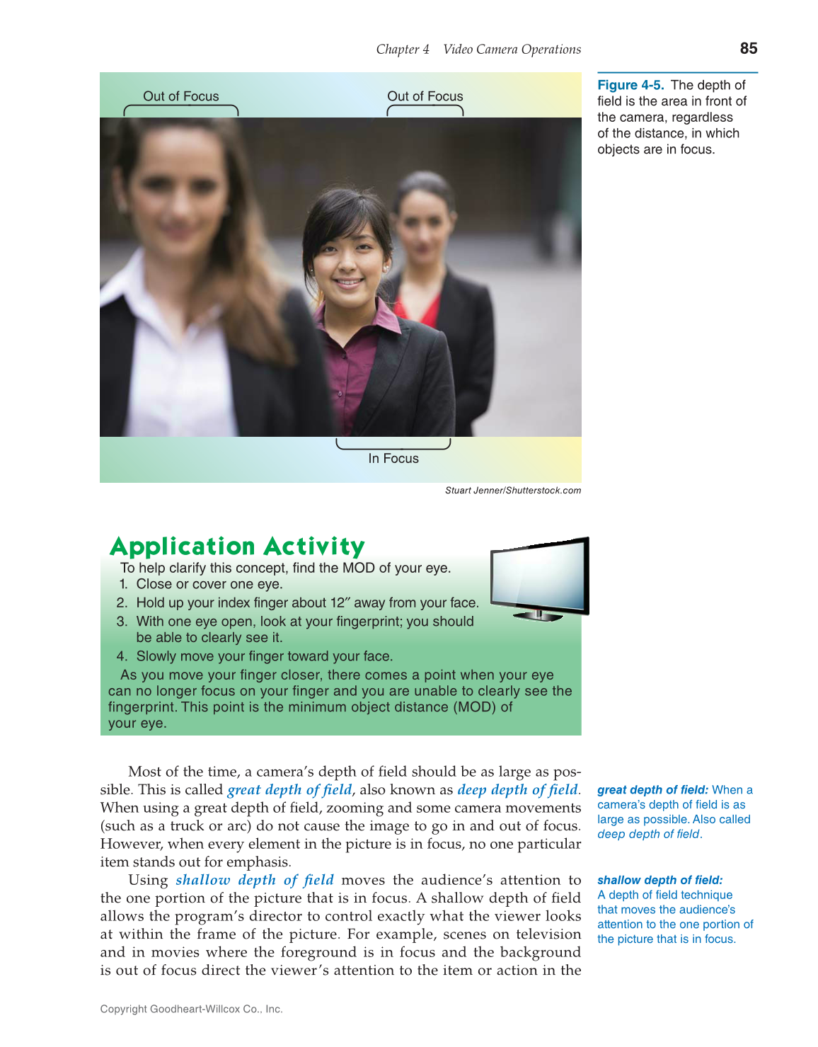 Television Production & Broadcast Journalism, 3rd Edition page 85