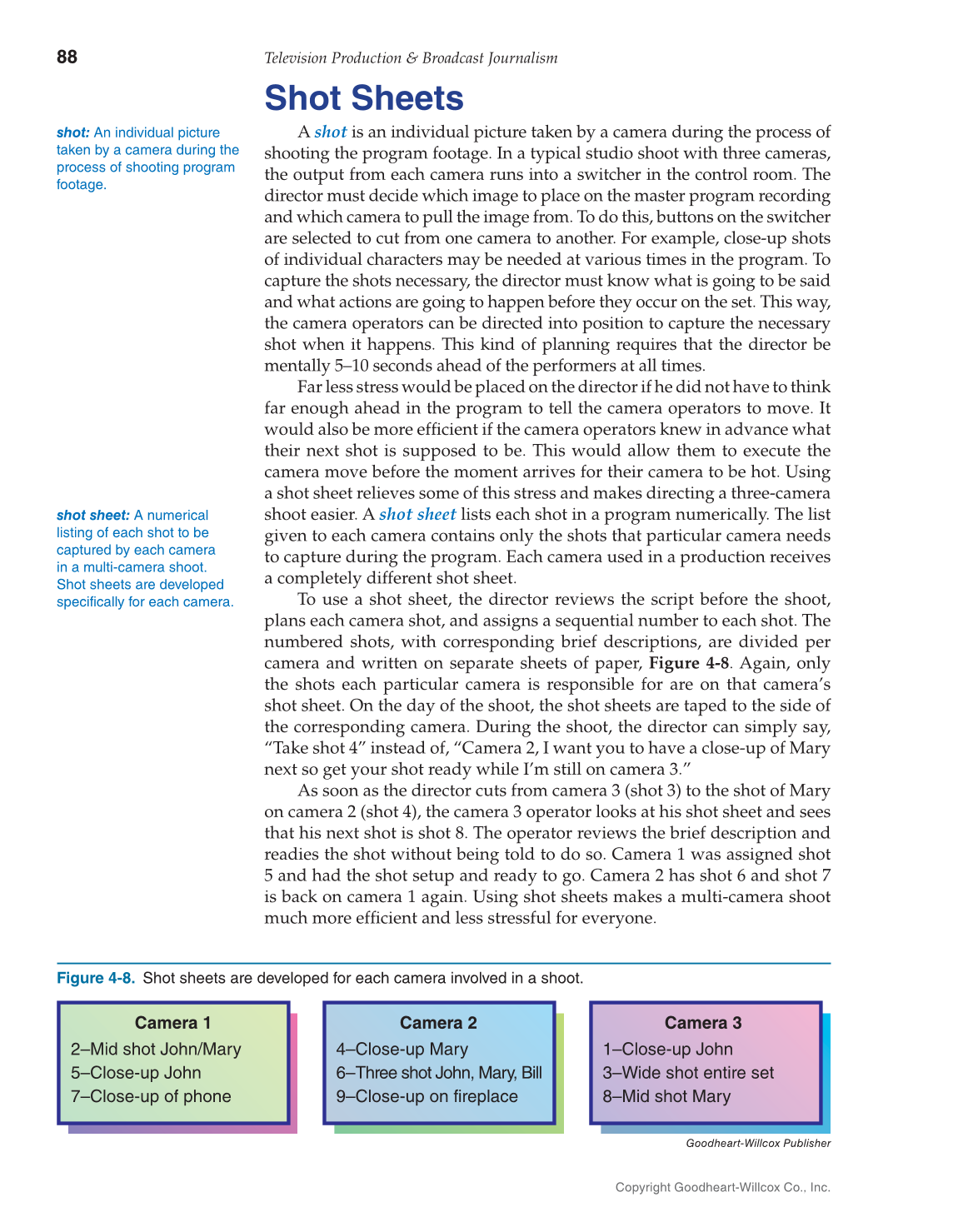 Television Production & Broadcast Journalism, 3rd Edition page 88