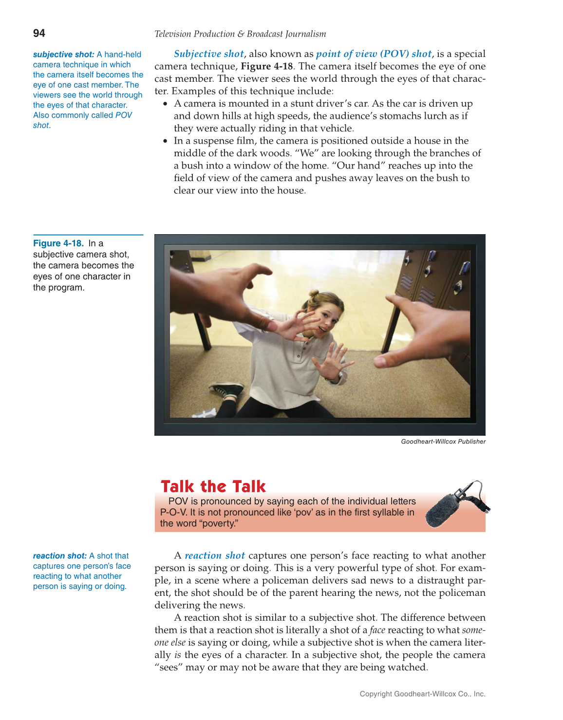 Television Production & Broadcast Journalism, 3rd Edition page 94