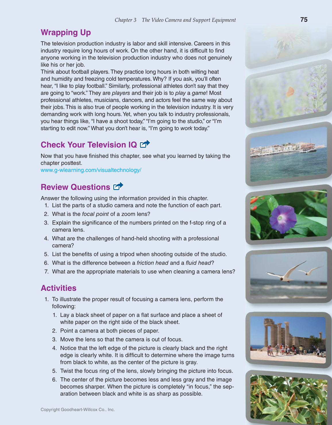 Television Production & Broadcast Journalism, 3rd Edition page 75