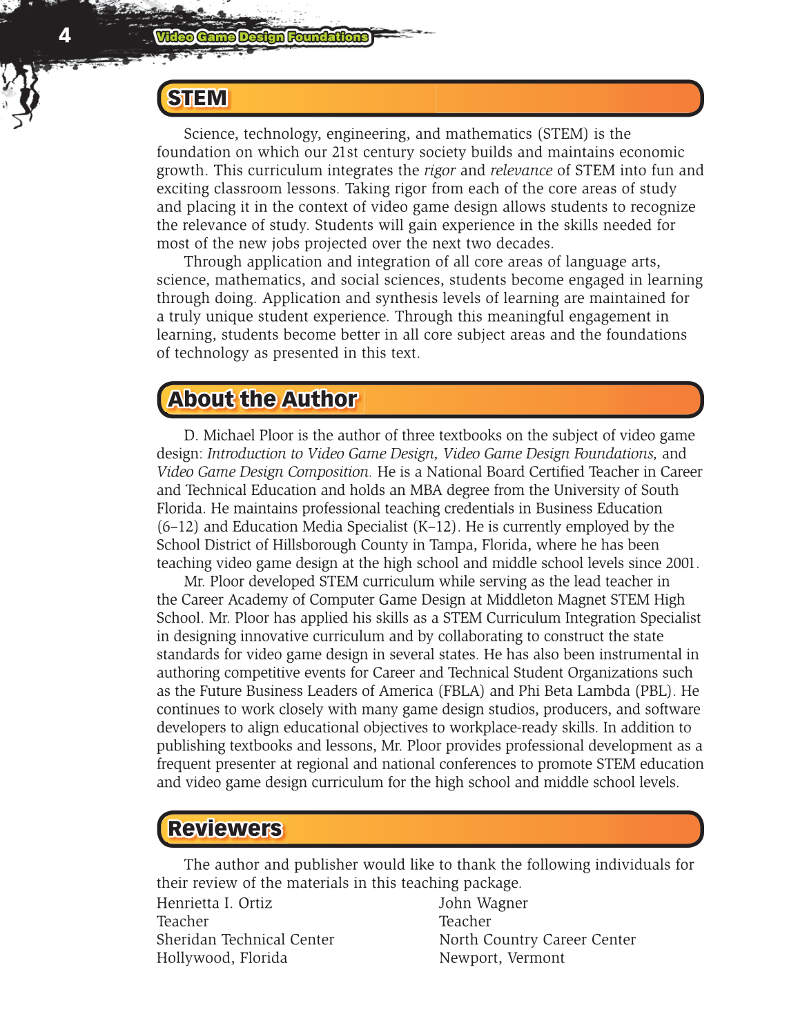 Video Game Design Foundations, 2nd Edition page 4