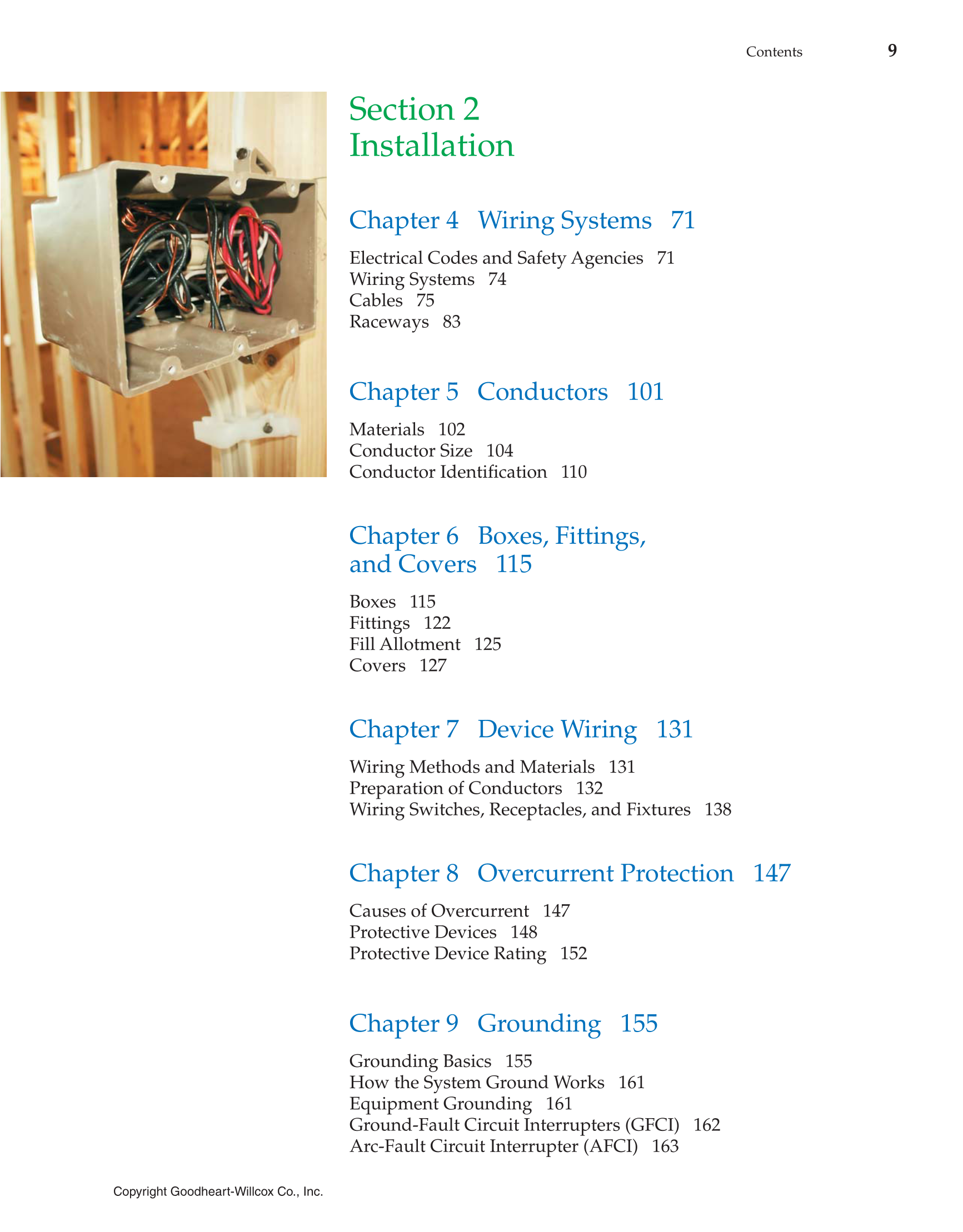 Modern Residential Wiring, 10th Edition page 9