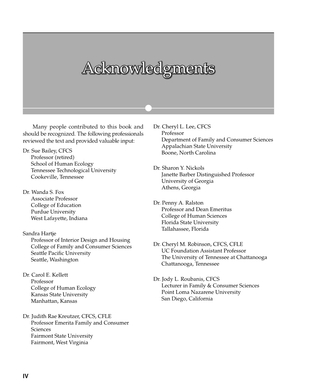 Foundations of Family and Consumer Sciences: Careers Serving ...