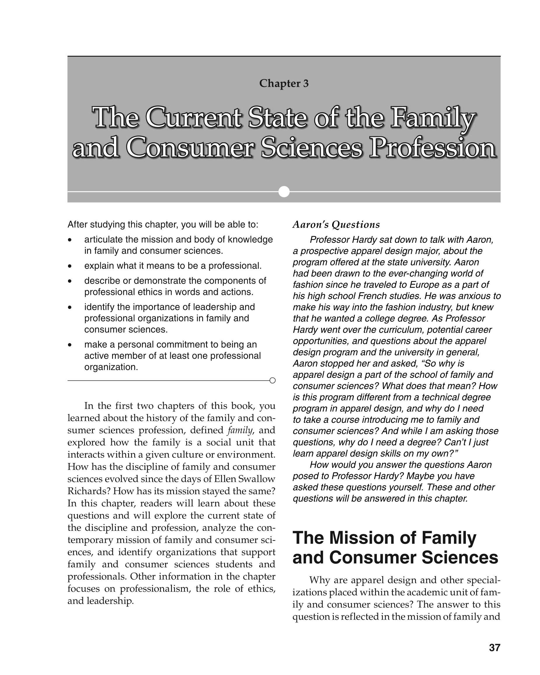 Foundations of Family and Consumer Sciences: Careers Serving ...