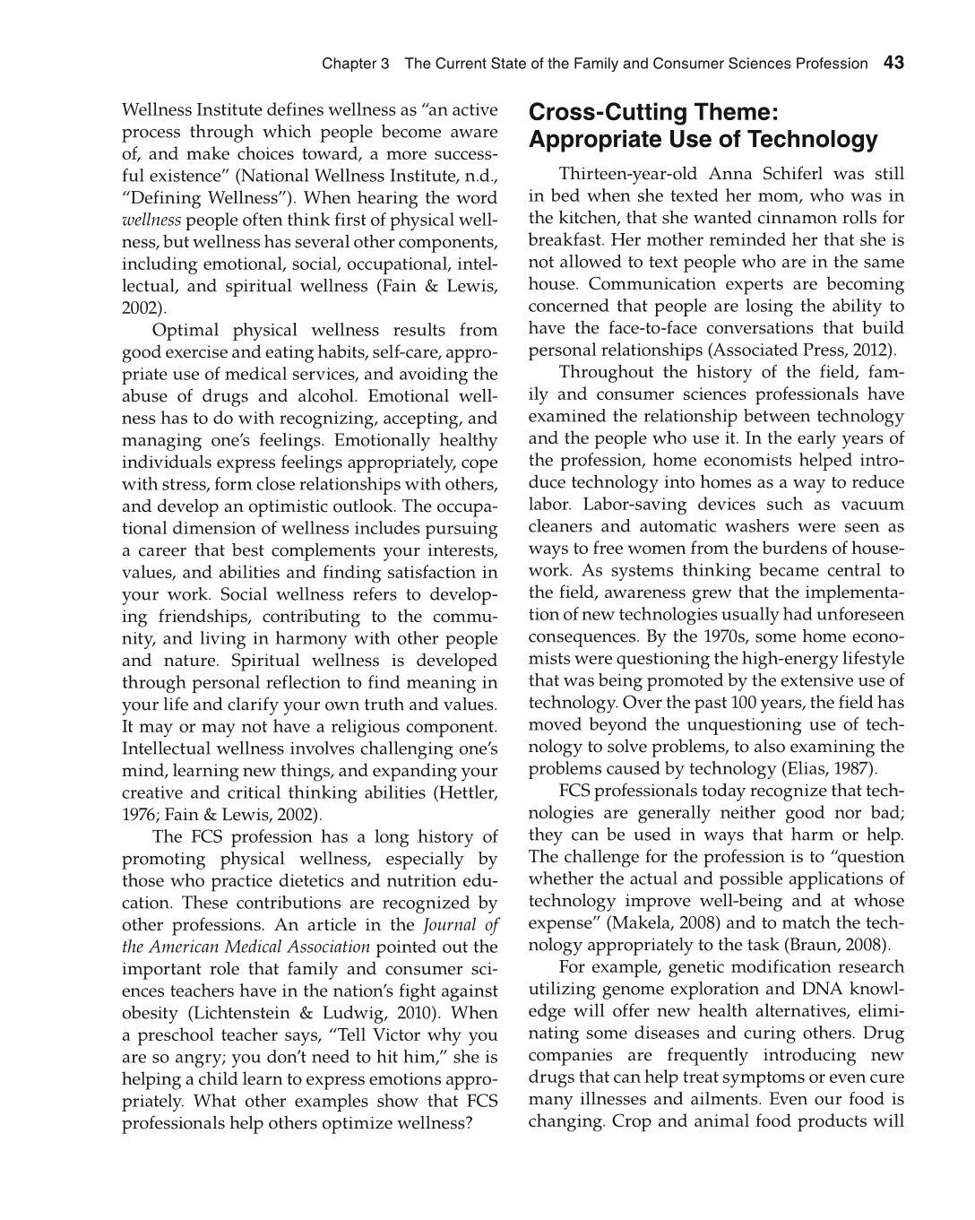 Foundations of Family and Consumer Sciences: Careers Serving ...