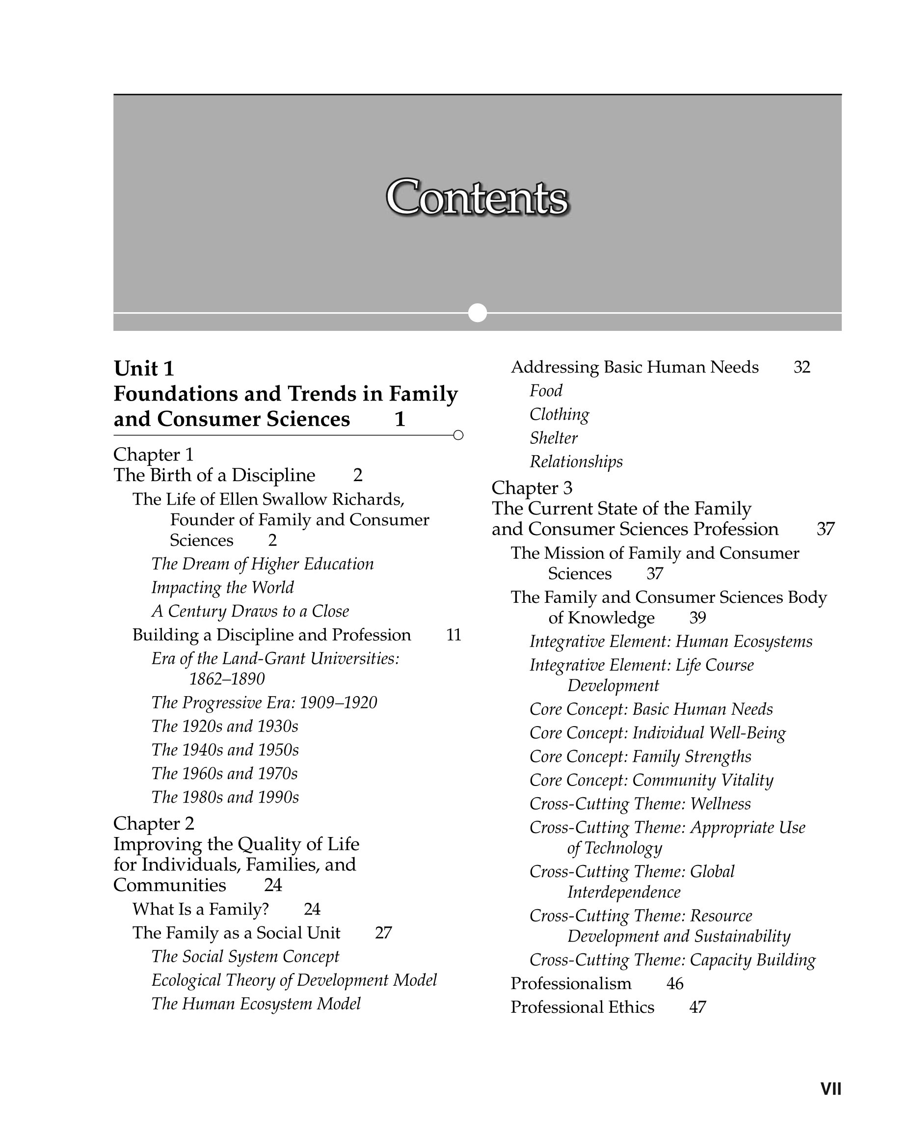 Foundations of Family and Consumer Sciences: Careers Serving ...