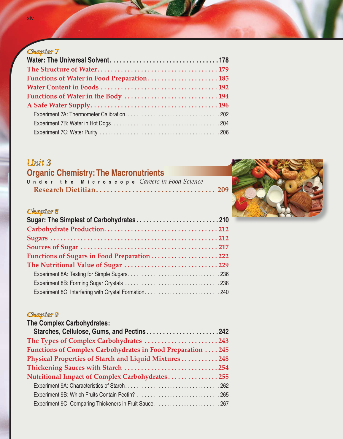 Principles of Food Science, 4th Edition page xiv
