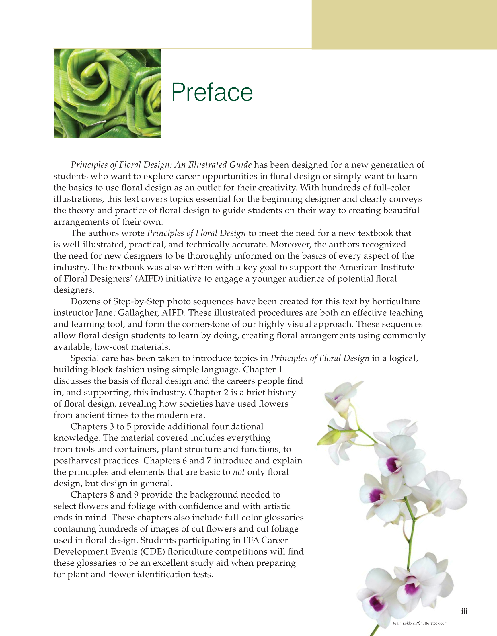 Principles of Floral Design, 1st Edition page iii