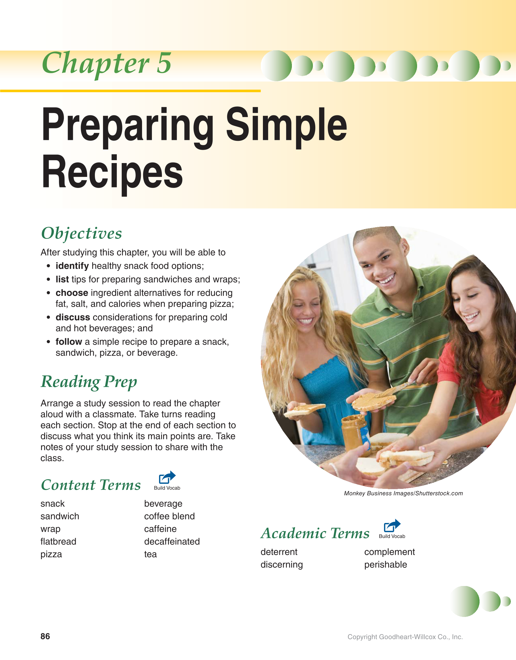 Guide to Good Food: Nutrition and Food Preparation, 14th Edition page 86