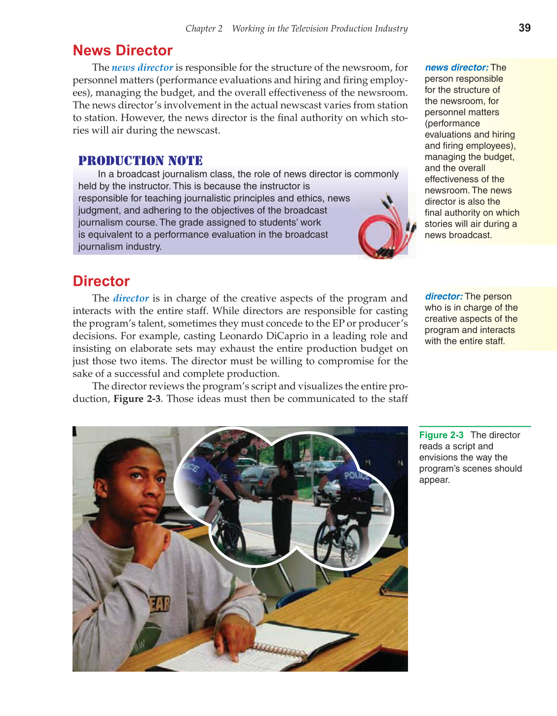 Television Production & Broadcast Journalism, 2nd Edition page 39