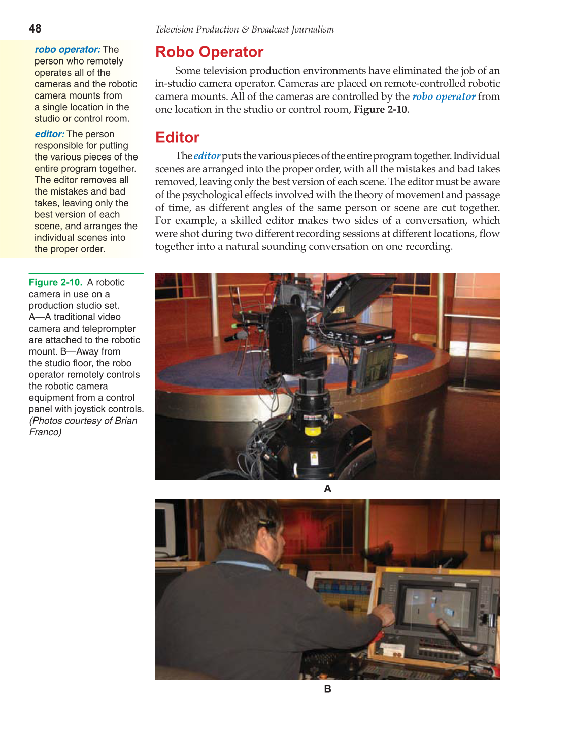 Television Production & Broadcast Journalism, 2nd Edition page 48