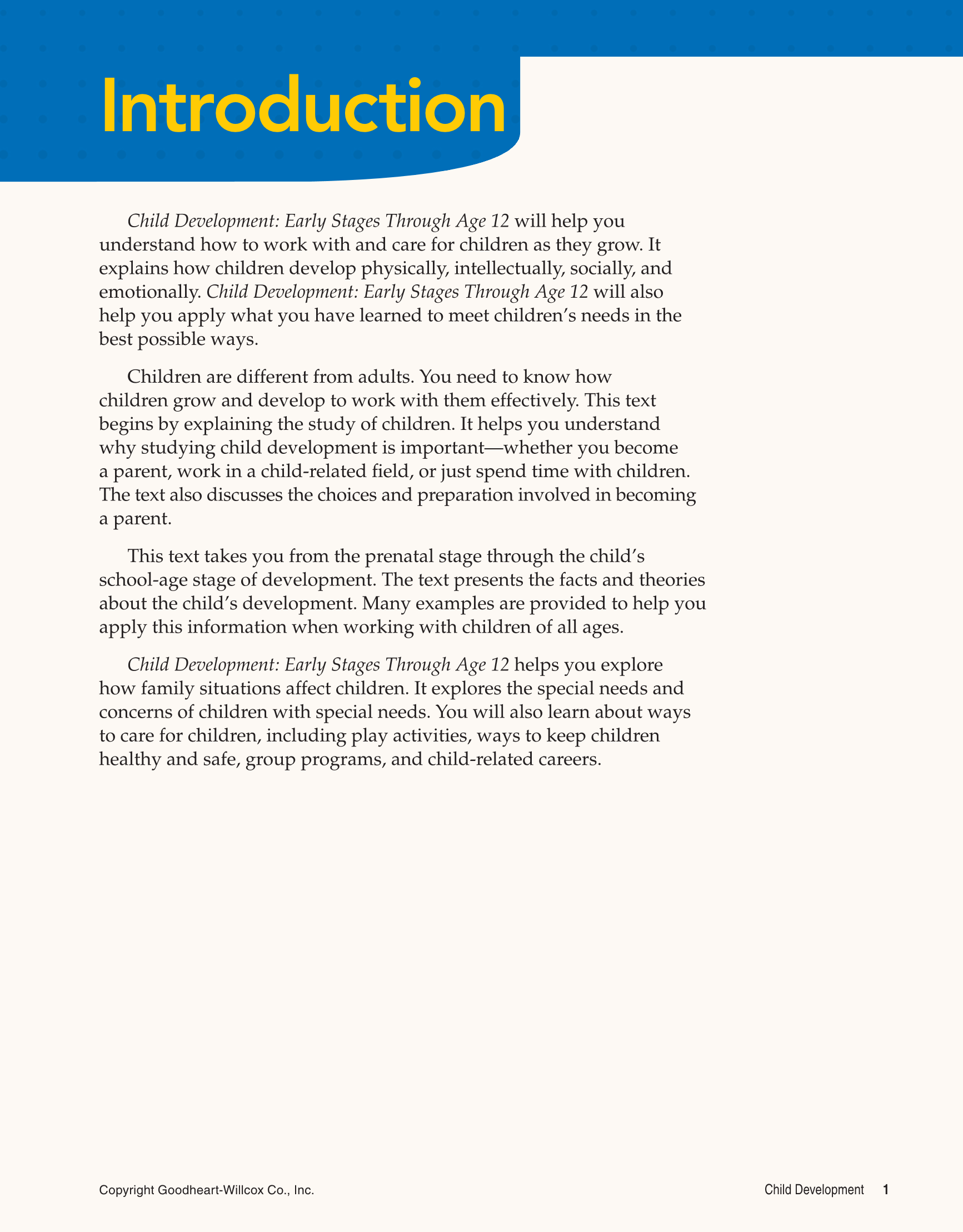 Child Development: Early Stages Through Age 12, 8th Edition page 1