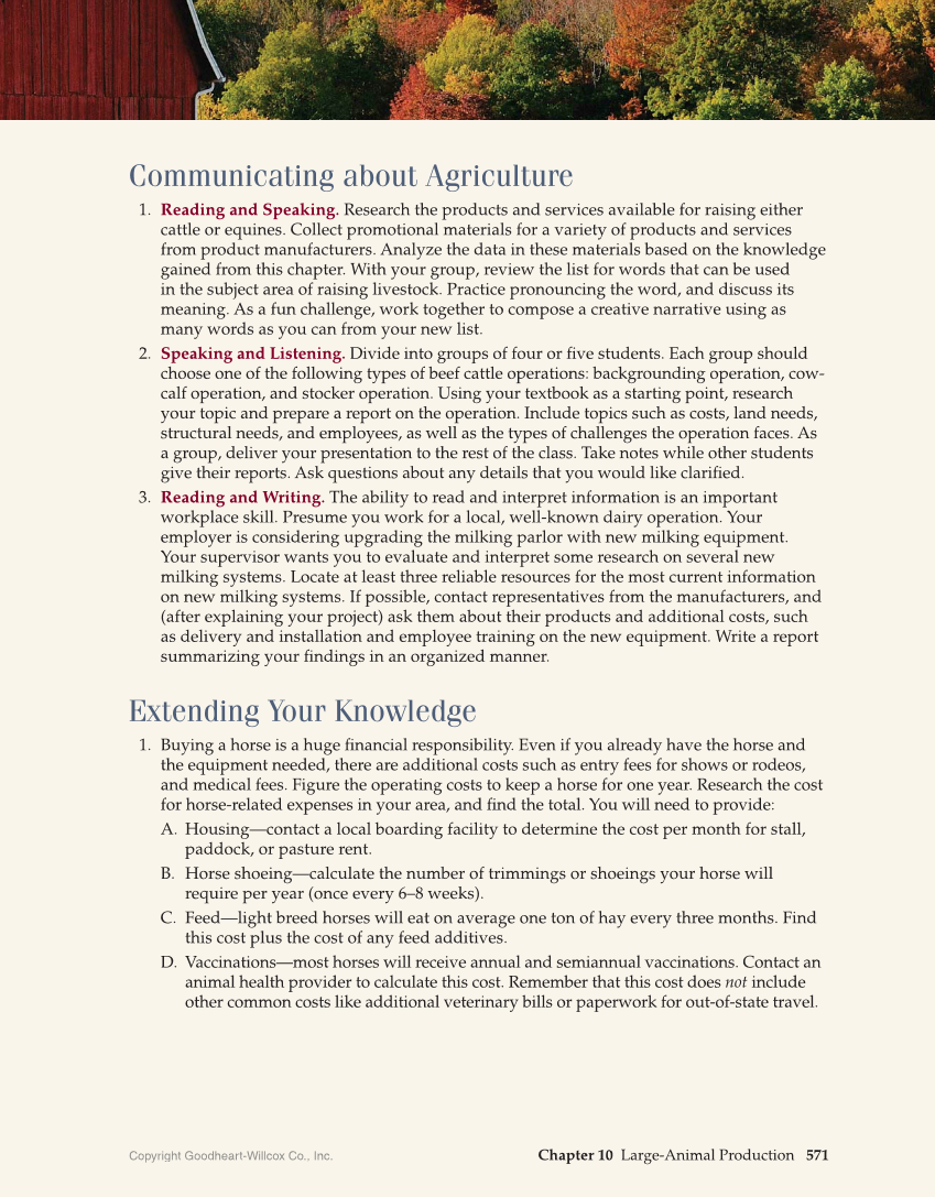 Principles of Agriculture, Food, and Natural Resources, 1st Edition ...