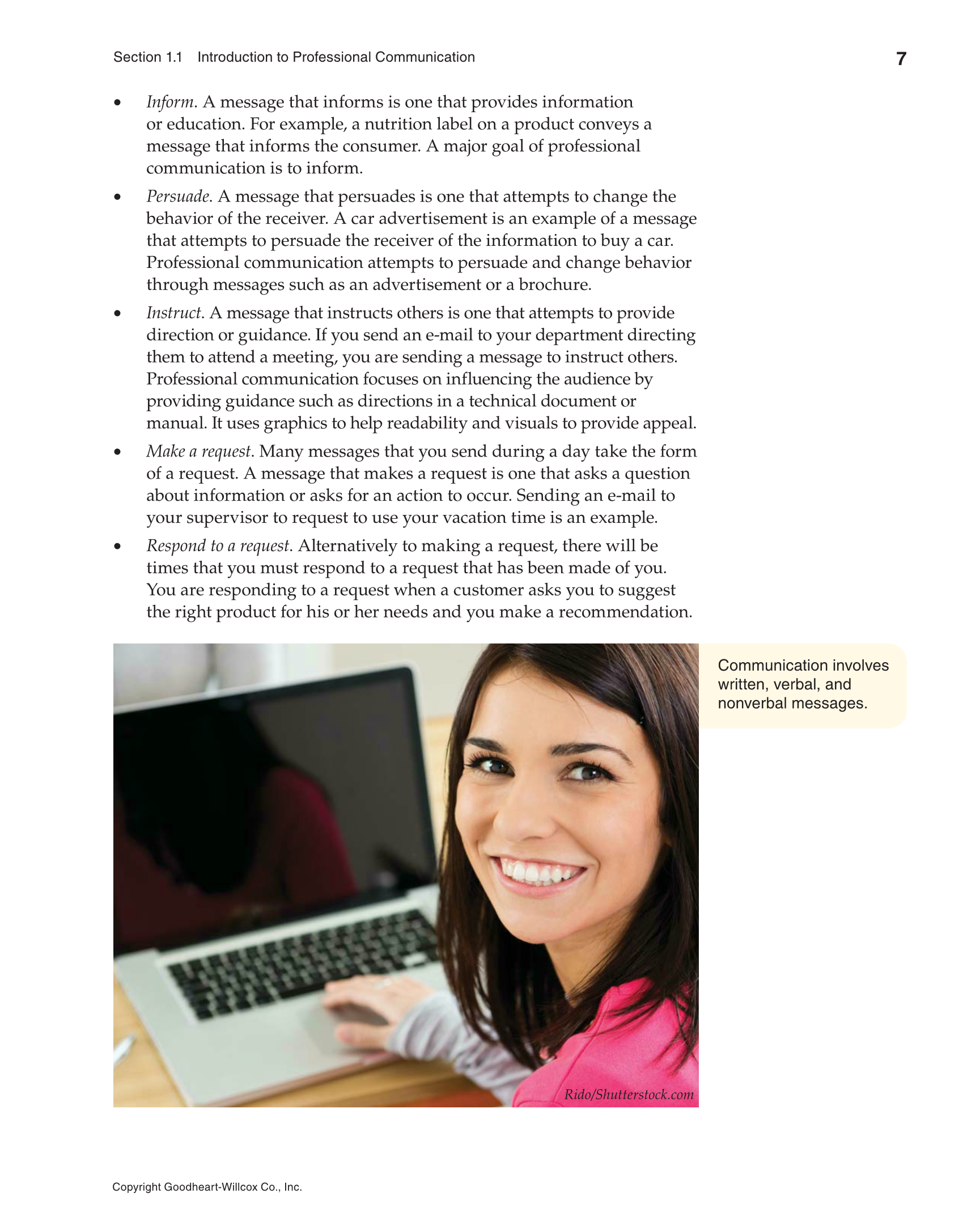 Professional Communication, 1st Edition page 7