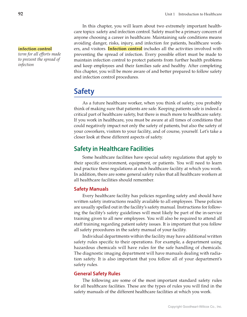Health Science: Concepts and Applications, 1st Edition page 92