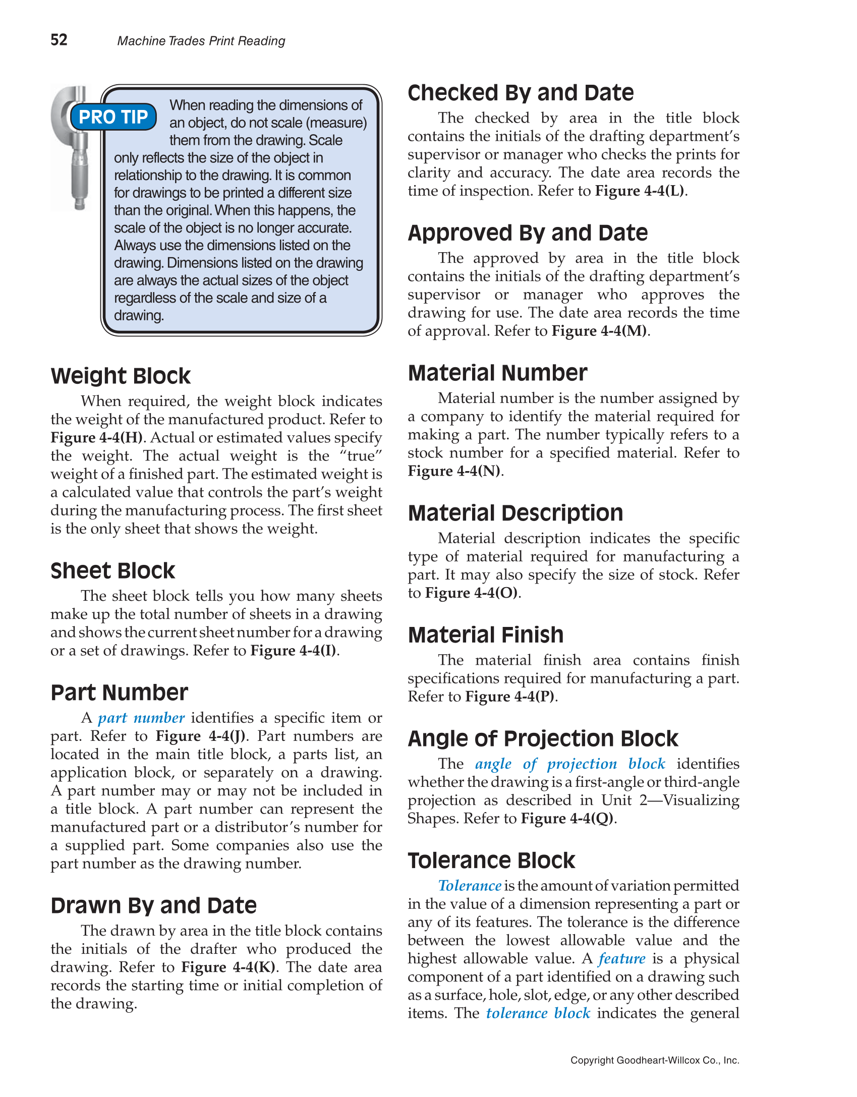 Machine Trades Print Reading, 6th Edition page 52