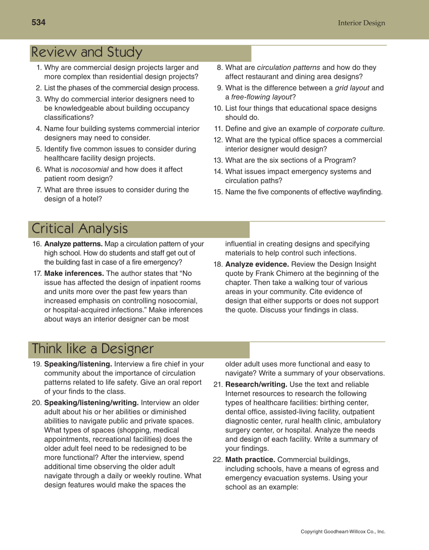 Interior Design, 1st Edition page 534