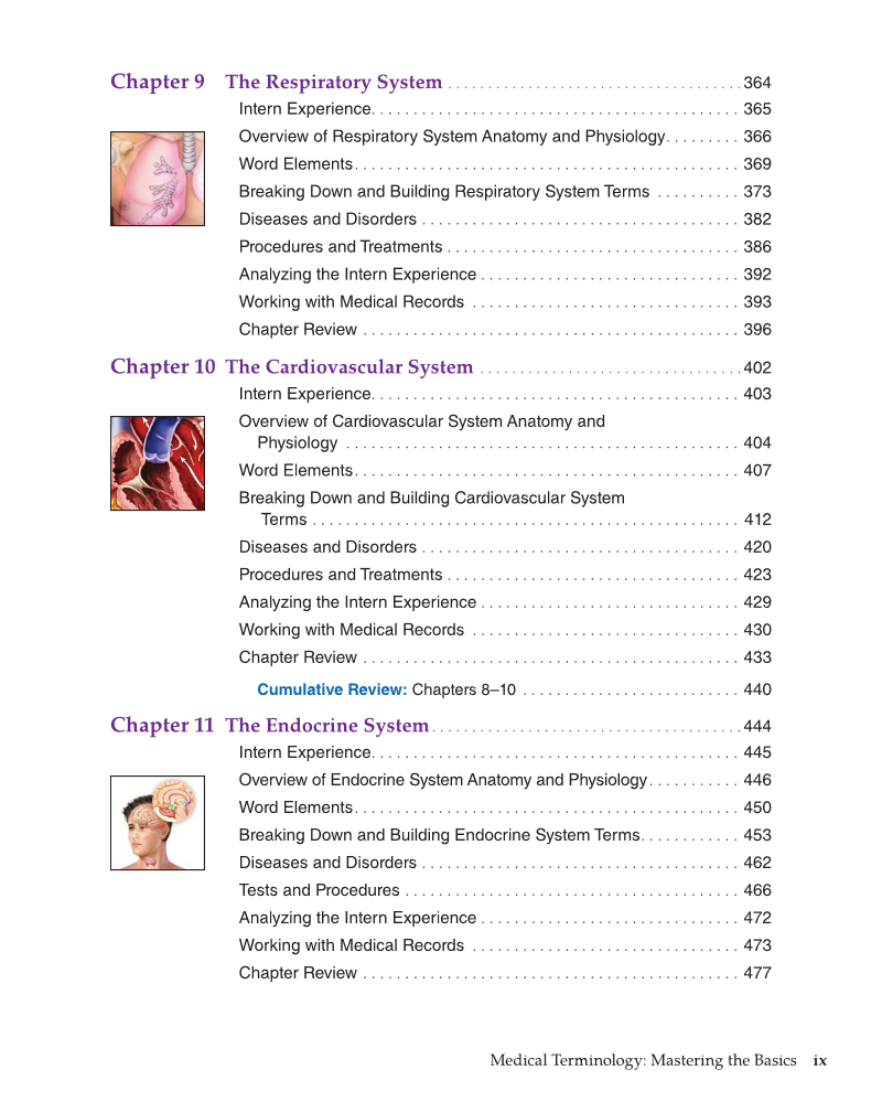 Medical Terminology: Mastering the Basics, 1st Edition page ix Medical Terminology: Mastering the Basics, 1st Edition page ix