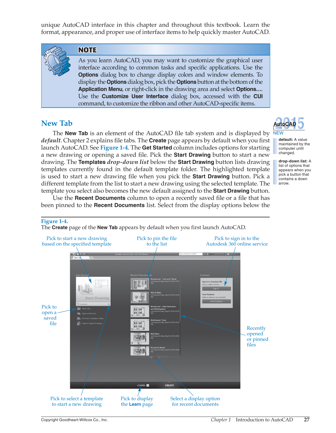 AutoCAD and Its Applications—Comprehensive 2015, 22nd Edition page 27