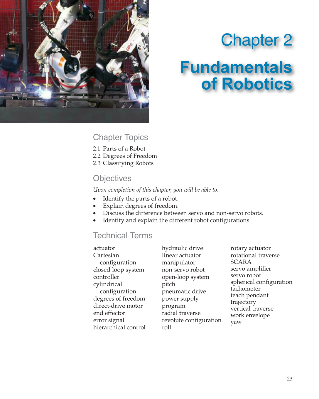 Robotics: Theory and Industrial Applications, 2nd Edition page 23