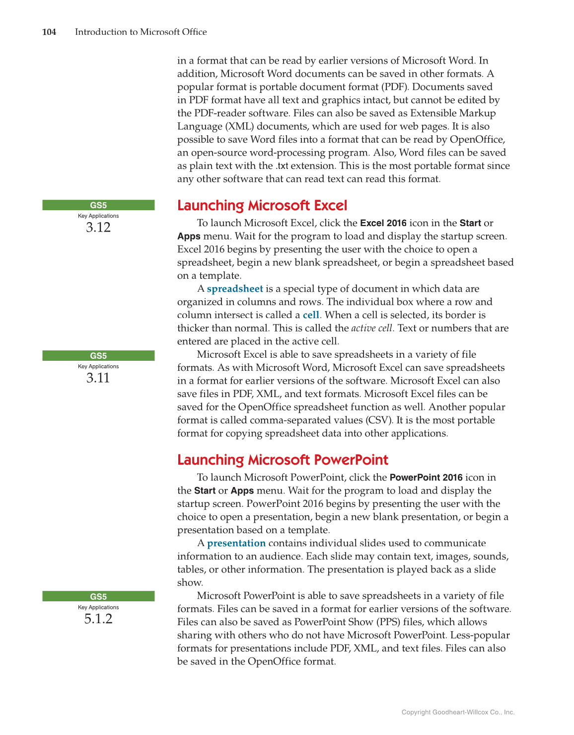Introduction to Microsoft Office 2016, 1st Edition page 104