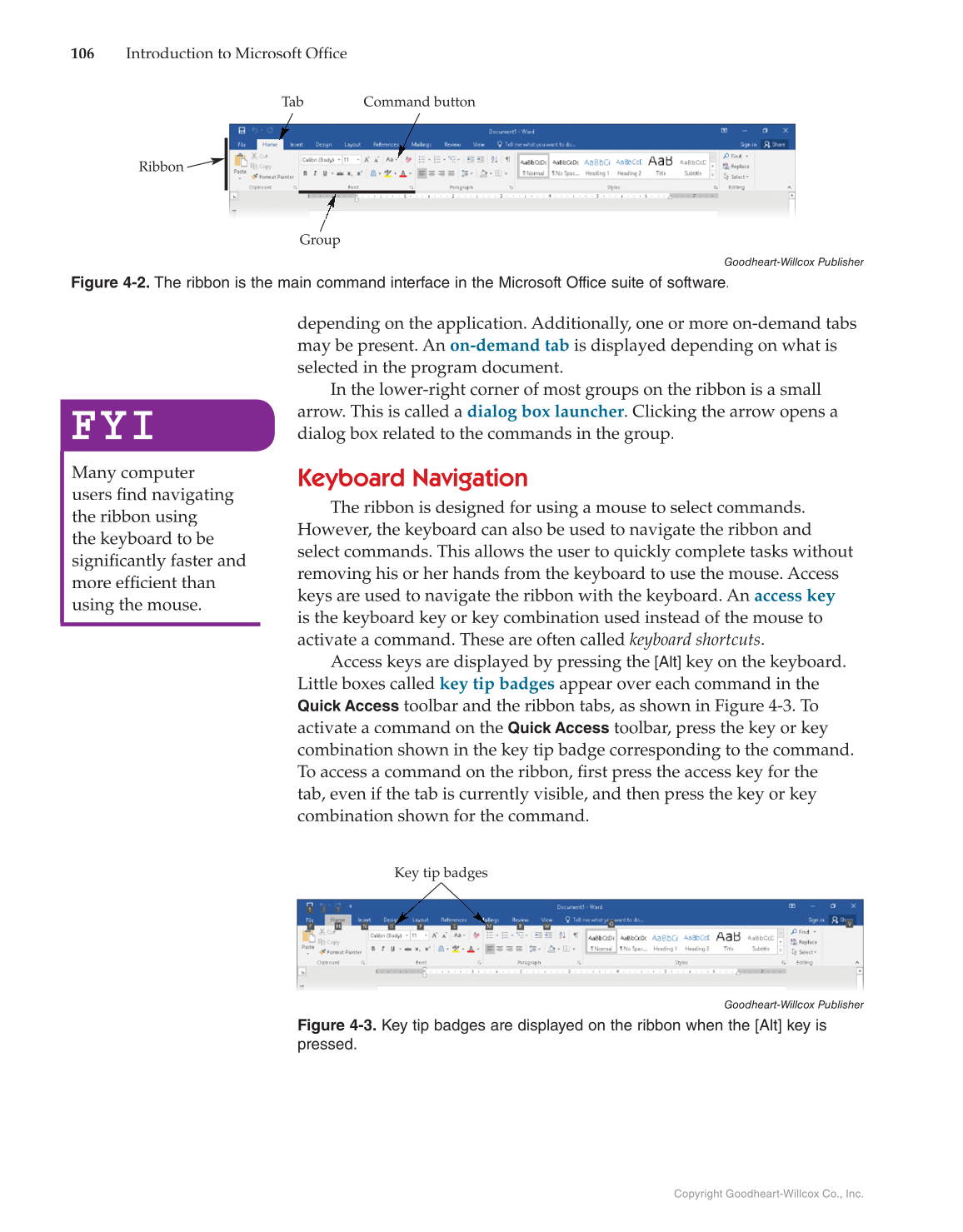 Introduction to Microsoft Office 2016, 1st Edition page 106