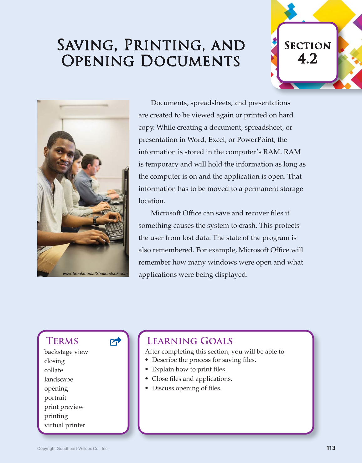 Introduction to Microsoft Office 2016, 1st Edition page 113