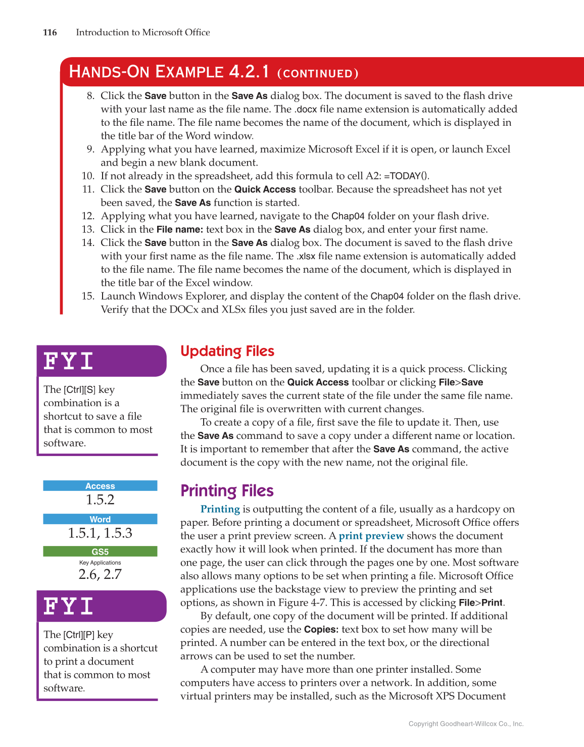 Introduction to Microsoft Office 2016, 1st Edition page 116
