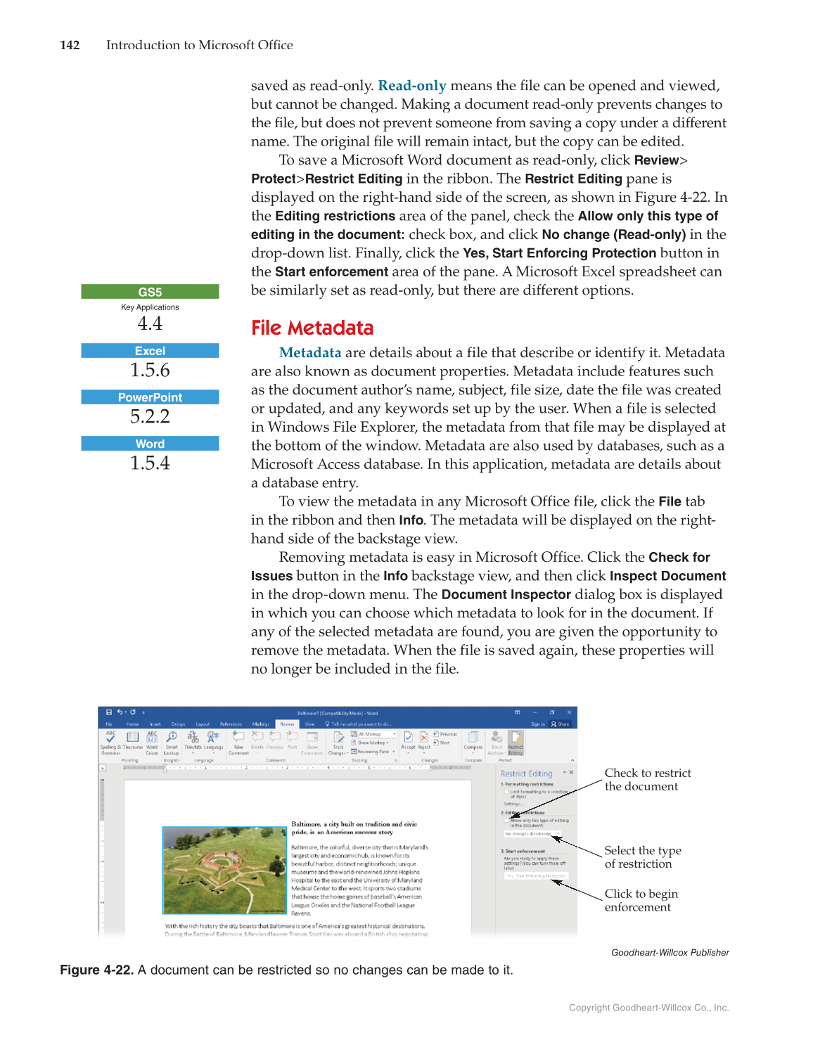 Introduction to Microsoft Office 2016, 1st Edition page 142