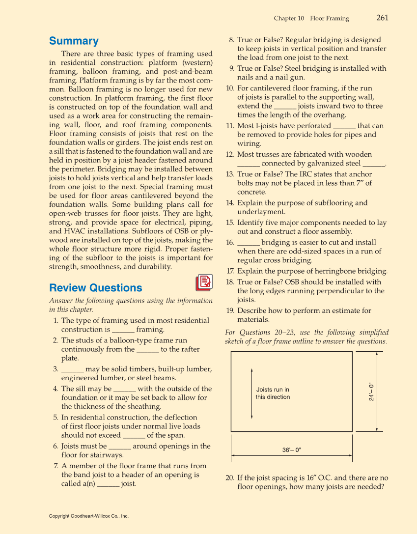 Modern Carpentry, 12th Edition page 261