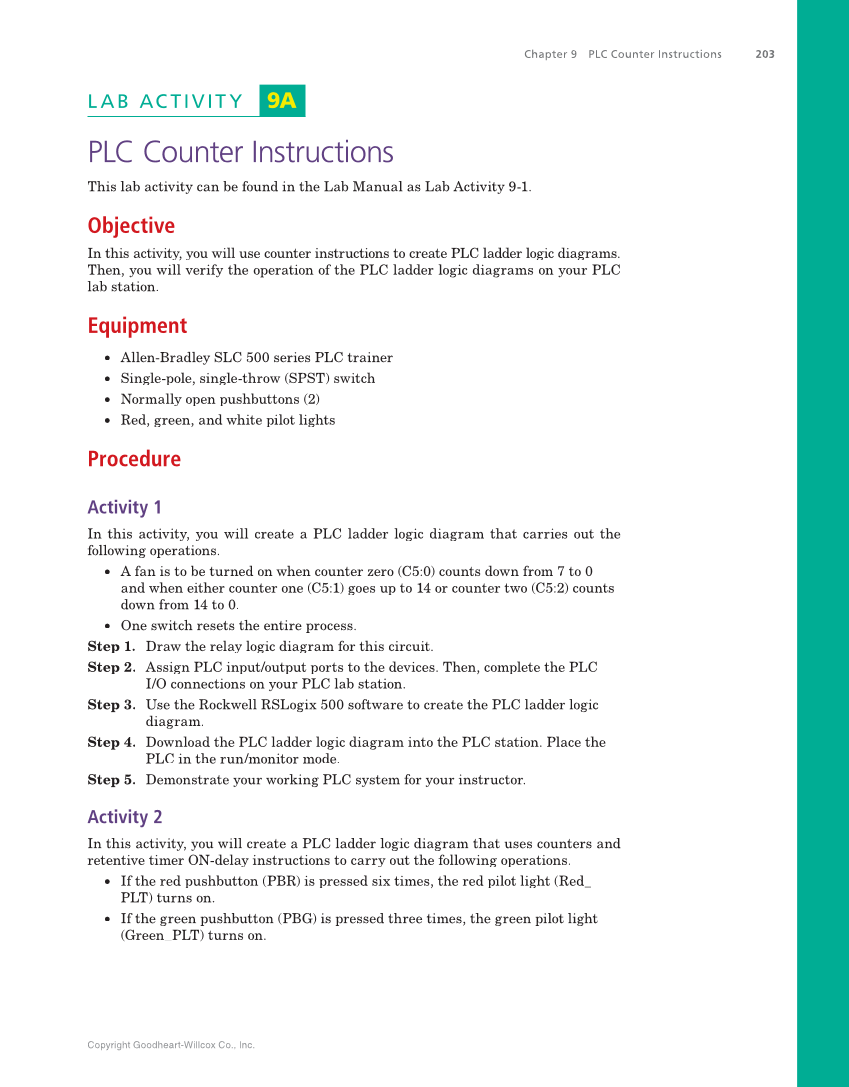 Programmable Logic Controllers Hardware And Programming 4th Edition Page 203 5642
